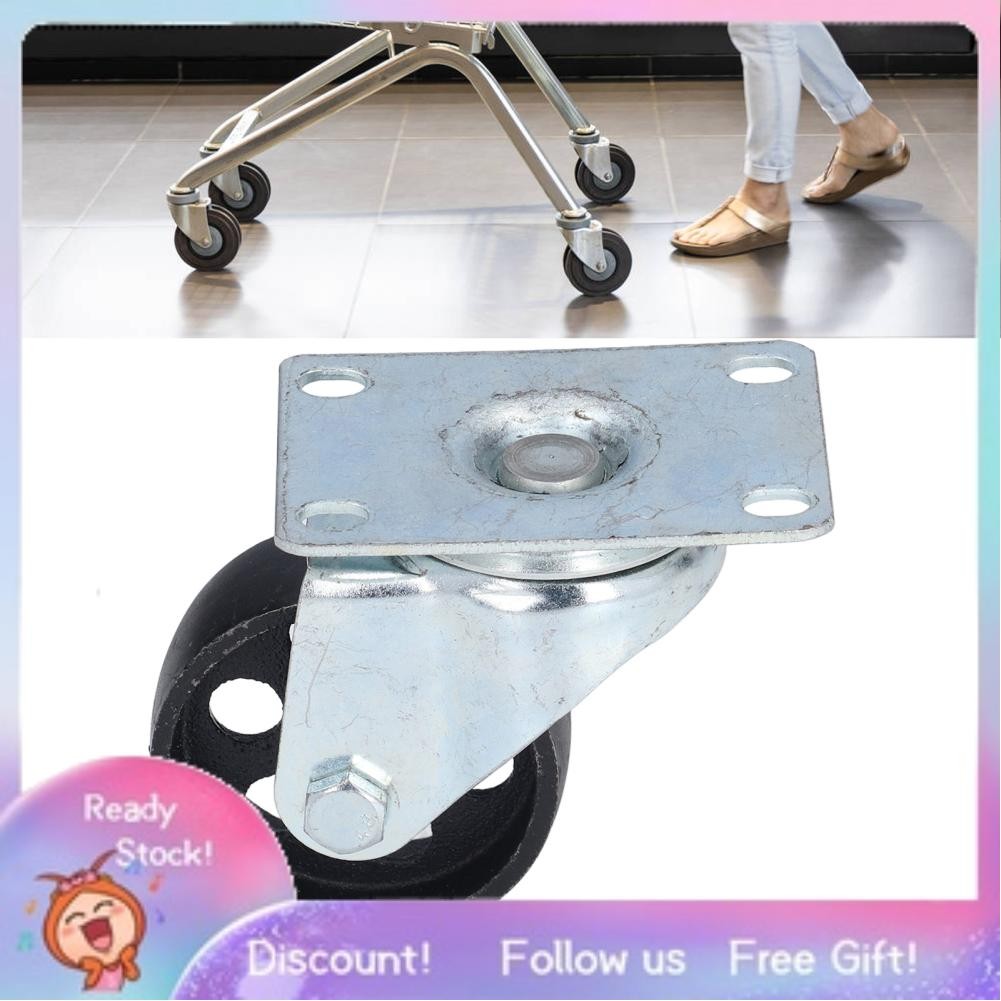 Ujewndju 3in Cast Iron Swivel Plate Casters Metal Caster Wheel for ...