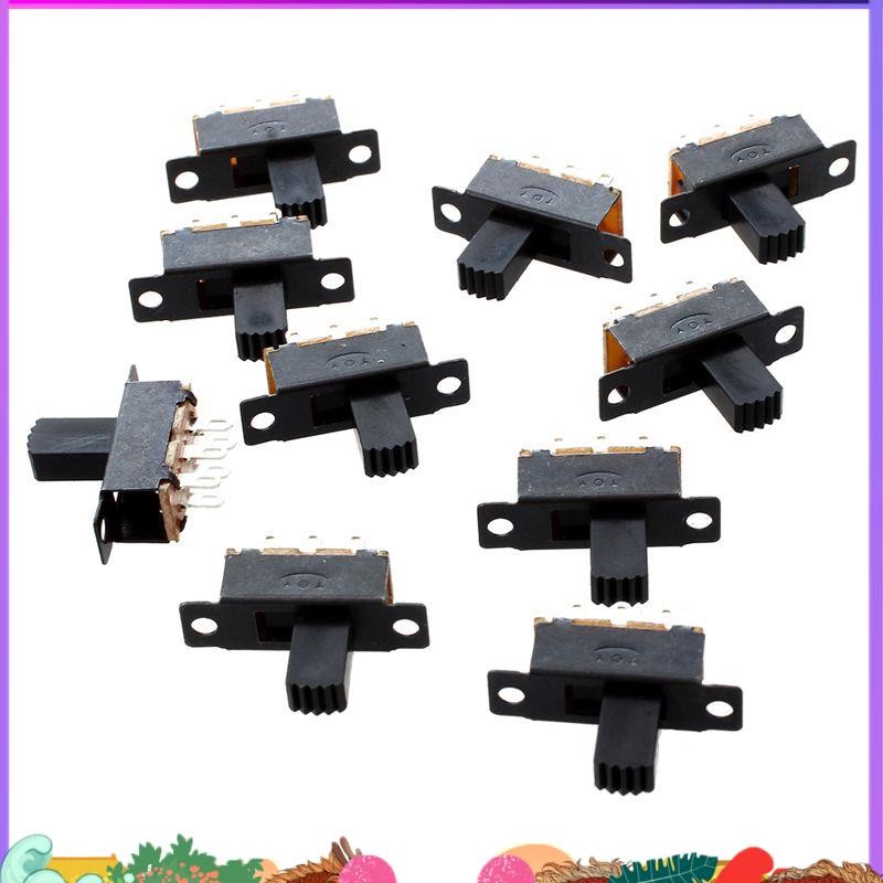 10 Pcs 6 Pins 2 Positions DPDT On/On Mini Slide Switch ffefhrudh | Shopee Malaysia