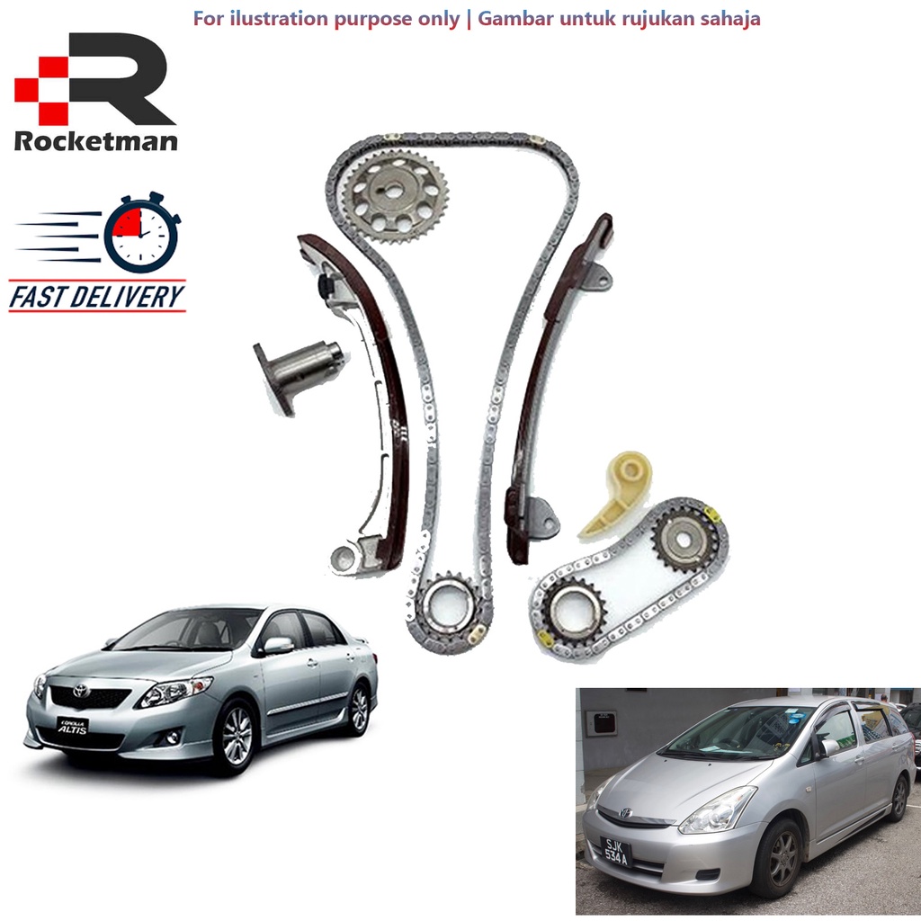 SAIKO TIMING CHAIN KIT TOYOTA ALTIS 1.6 1.8 ZZE122 ZZE142 WISH 1.8 ...