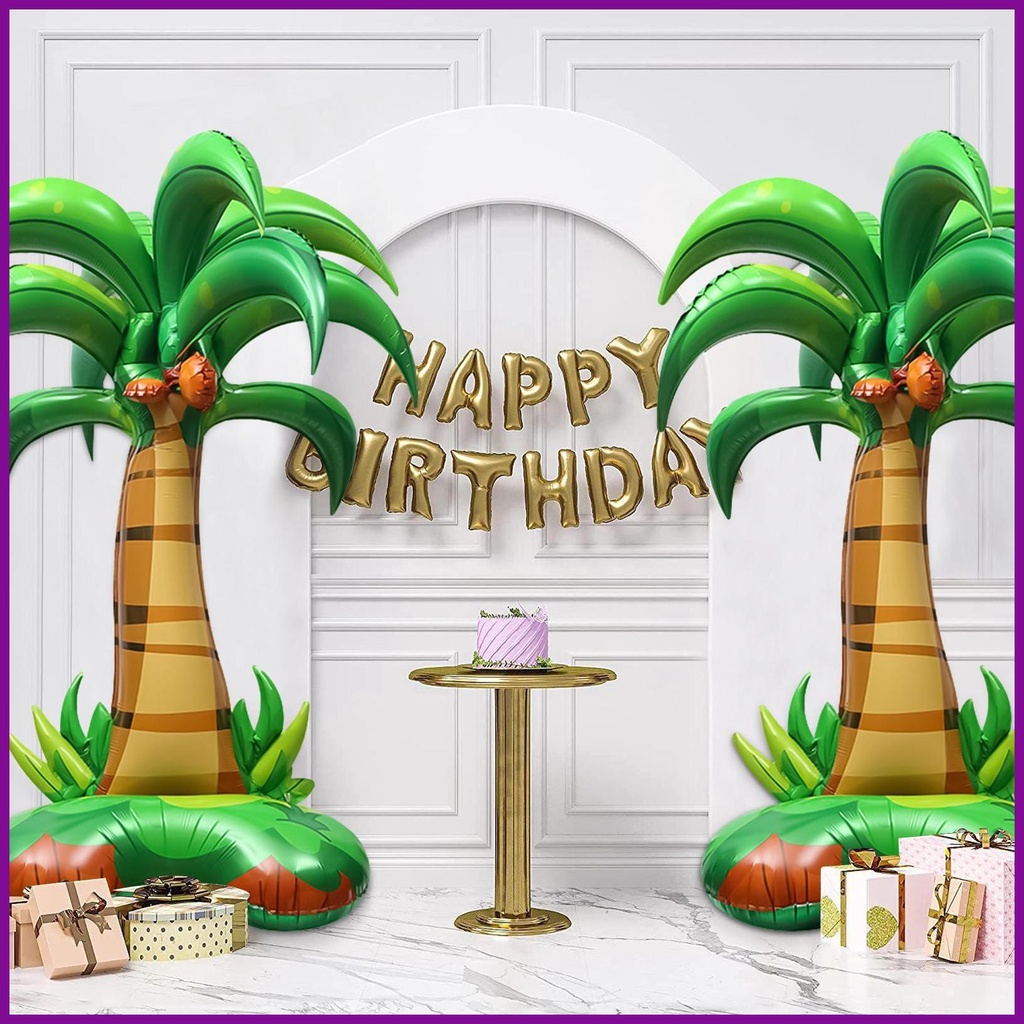Foil Palm Trees Tropical Foil Palm Tree Balloon Summer Decoration Beach ...