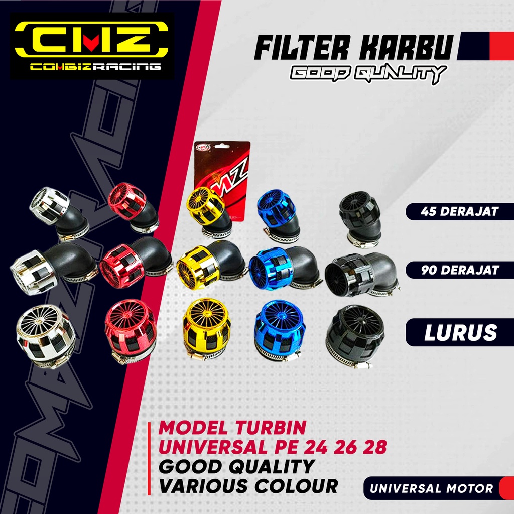 Turbine Model Carburetor Filter 35MM 42MM 48MM Universal Racing Air ...