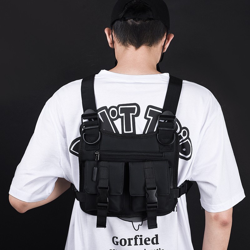 Tactical Chest Bag Men Fashion Simple Vest Street Trendy Functional ...