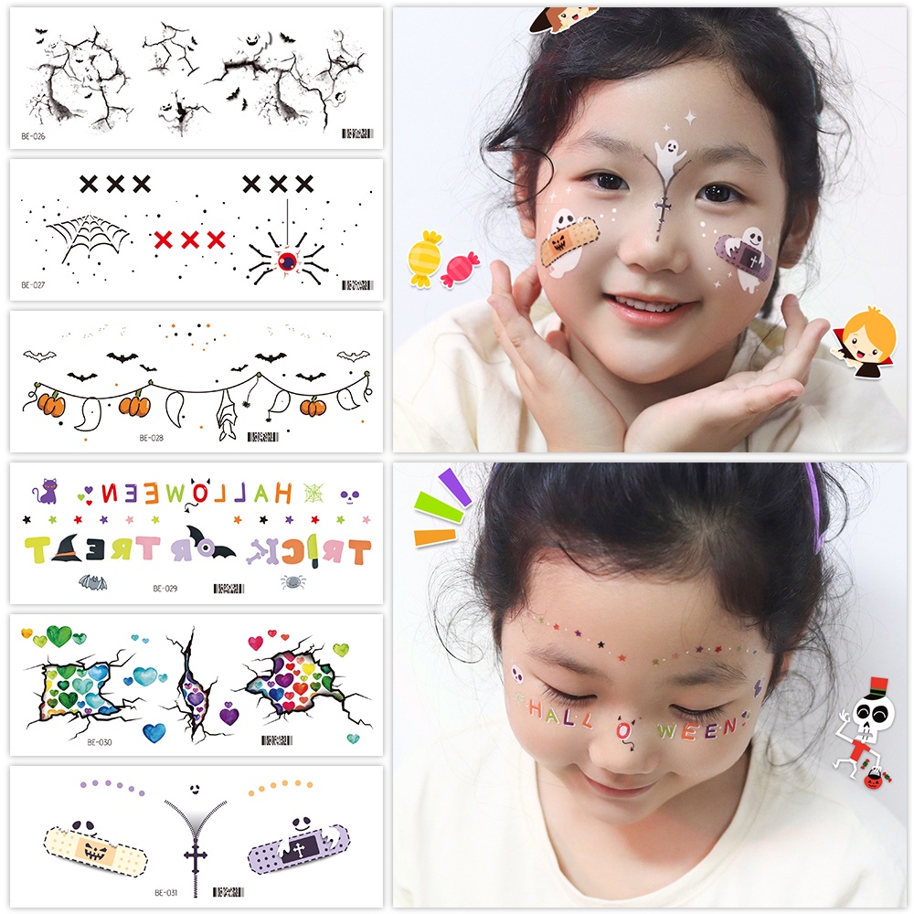 [Ready Stock] Face Tattoo Stickers Waterproof Temporary Tattoos ...