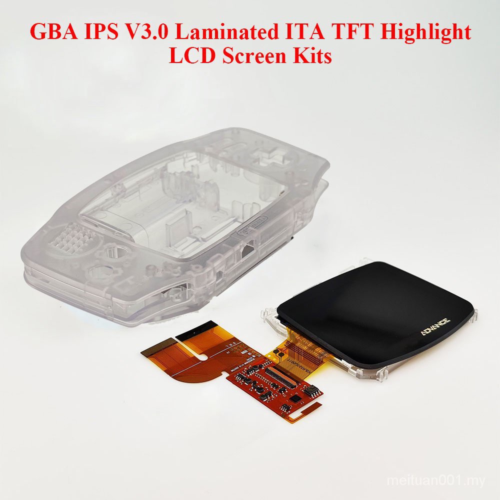 GBA IPs V3 pre laminated LCD screen kits for GameBoy Advance IPs 3.0 15 ...
