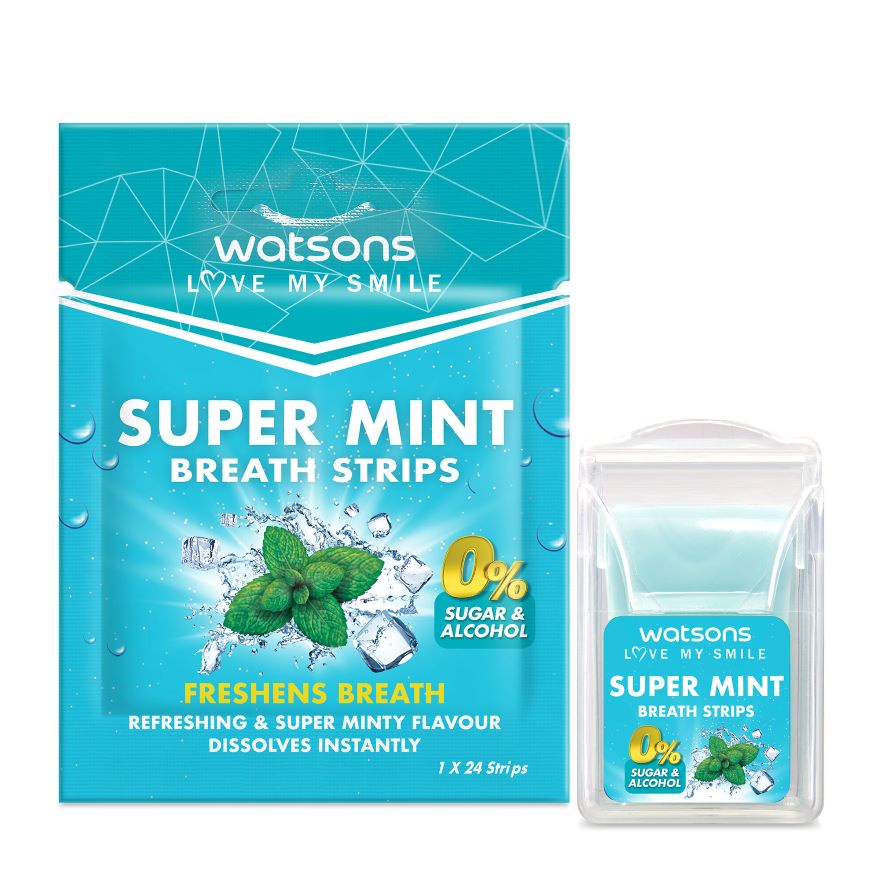 WATSONS Super Mint Breath Strips | Shopee Malaysia