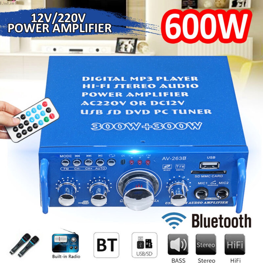 Auto Bluetooth-Compatible Amplifier Radio FM Decoder Board Connection ...