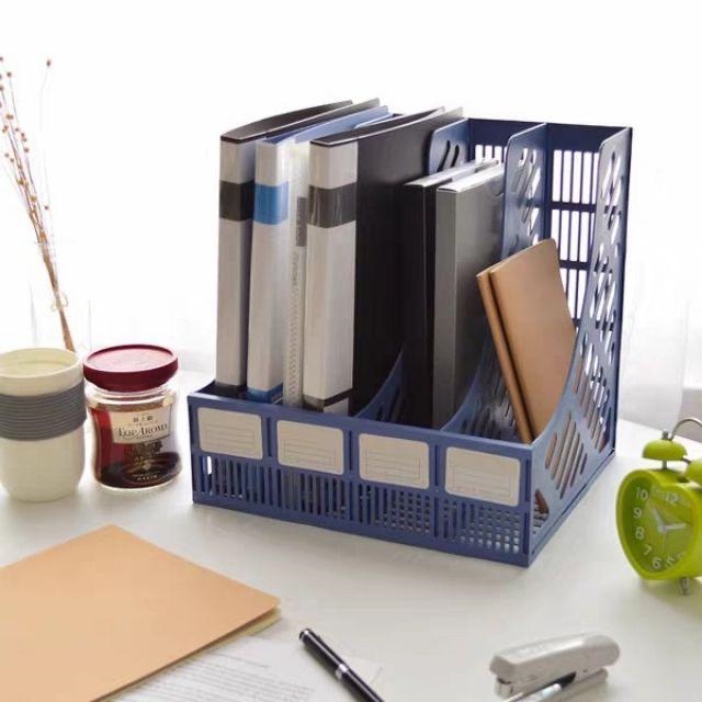 Foldable File Storage Box Home Office Books Book Stand Paper Holders ...