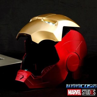 Glowing Iron Man Helmet 1:1 Mask Model Cosplay Iron Man Helmet mk5 ...