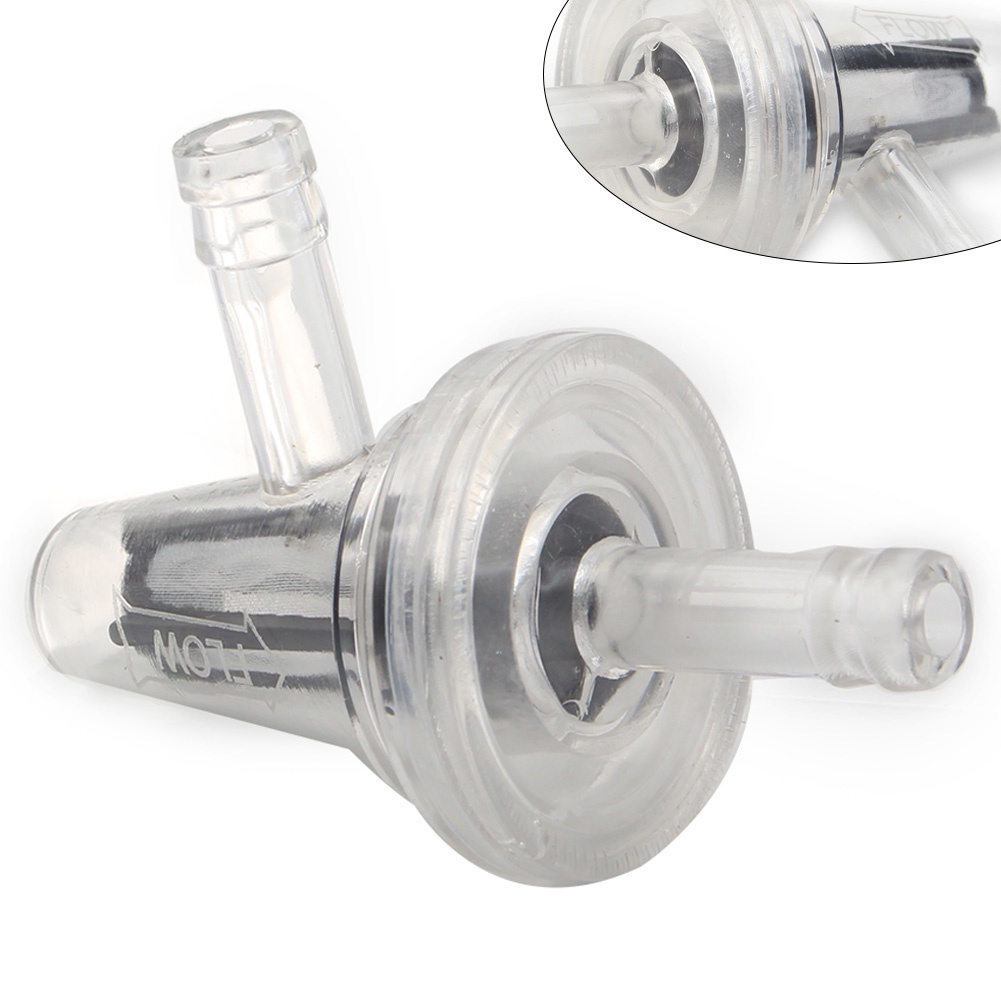 Gas Right Angle Fuel Filter For Yamaha ATV DIRT BIKE Clear Inline 1/4 ...