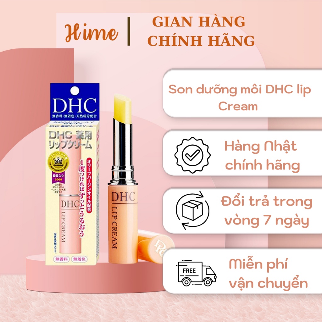 Dhc Lip Cream Japanese Domestic Lip Balm Moisturizes, Softens Lips 1.5G | Shopee Malaysia