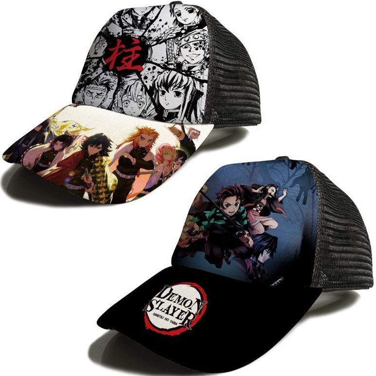 Demon Slayer topi Baseball Cap Outdoor Hip Hop Hat Detective Conan duck ...