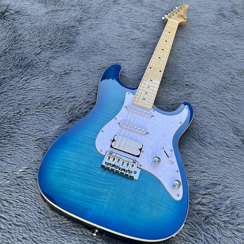 Classic Tom Anderson Flame Maple Blue Burst Guitar Professional Guitar ...