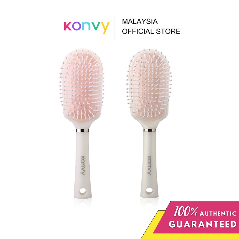 Konvy Oval Air Cushion Massage Hair Comb #Champagne / #Pink | Shopee ...