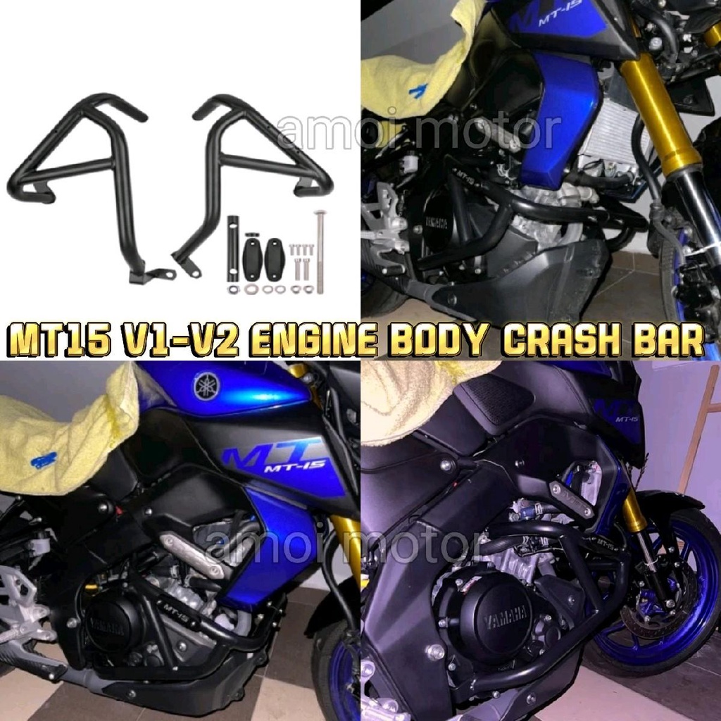MT15 V1 V2 ENGINE GUARD BODY SIDE CRASH BAR SLIDER PROTECTOR BESI MT15 ...