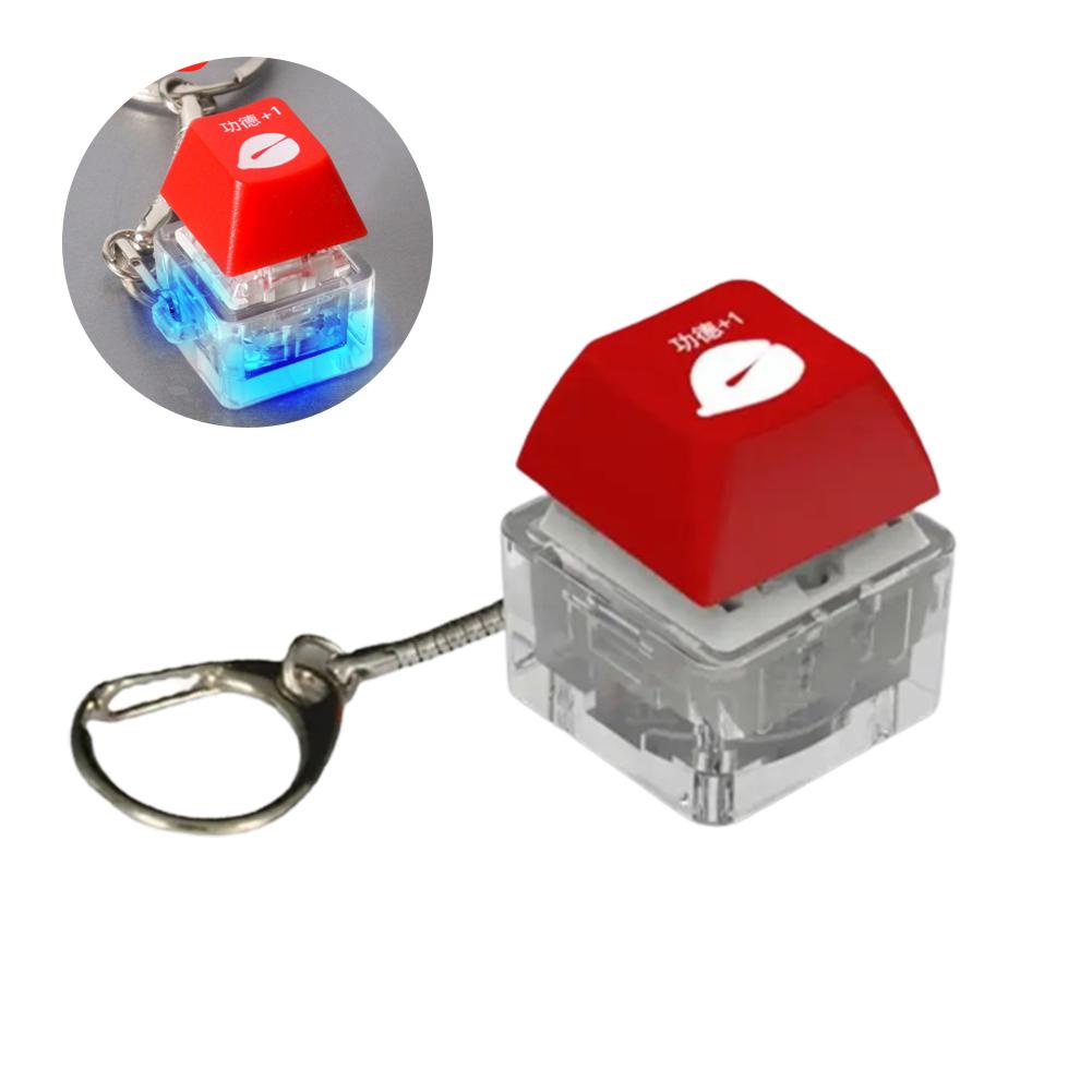 Decompression Button Luminous Percussion Wooden Fish Merit Keycap ...