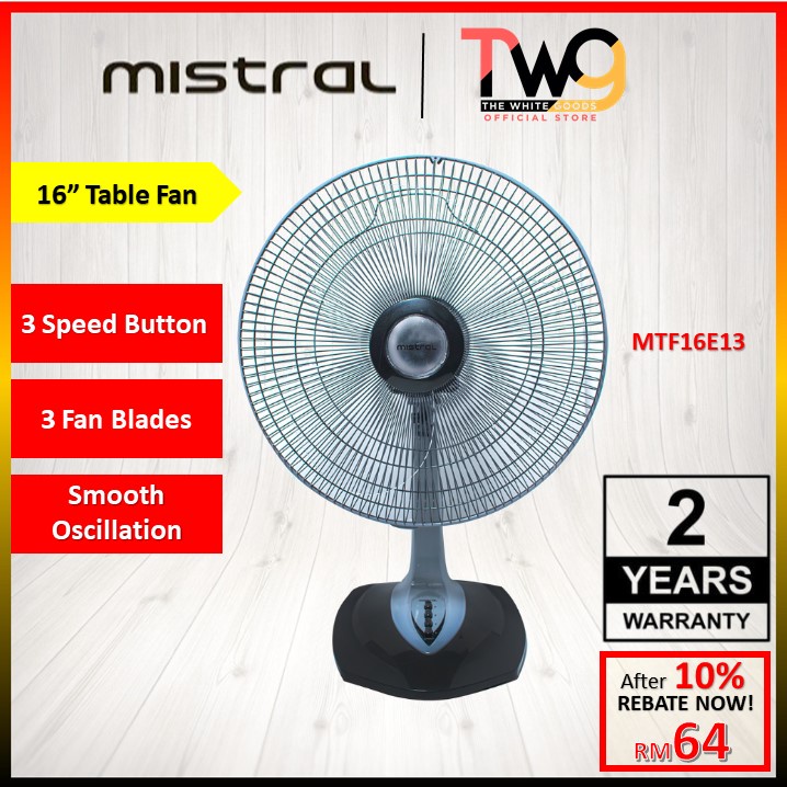[FAST SHIPPING] Mistral Table Fan MTF12E13 (12") / MTF16E13 (16") With ...