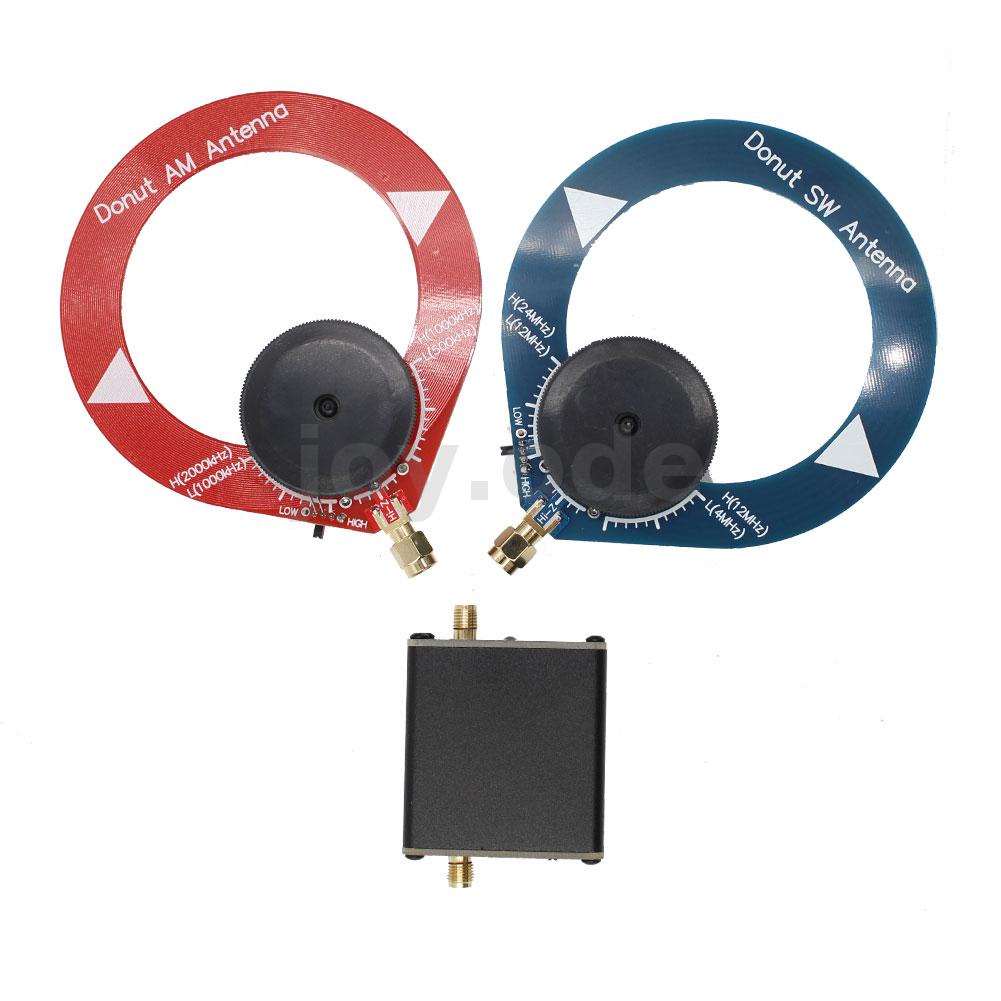 Donut AM MW/SW Mini Loop Antenna+High Resistance Amplifier Kit for HFDY ...