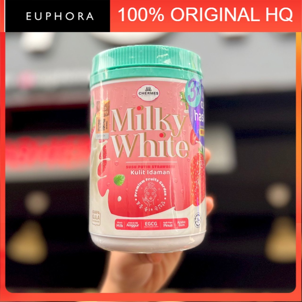 🔥NEW ITEM🔥💯% MILKY WHITE CHERMES UNTUK CERAH DAN PUTIH KULIT ORIGINAL ...