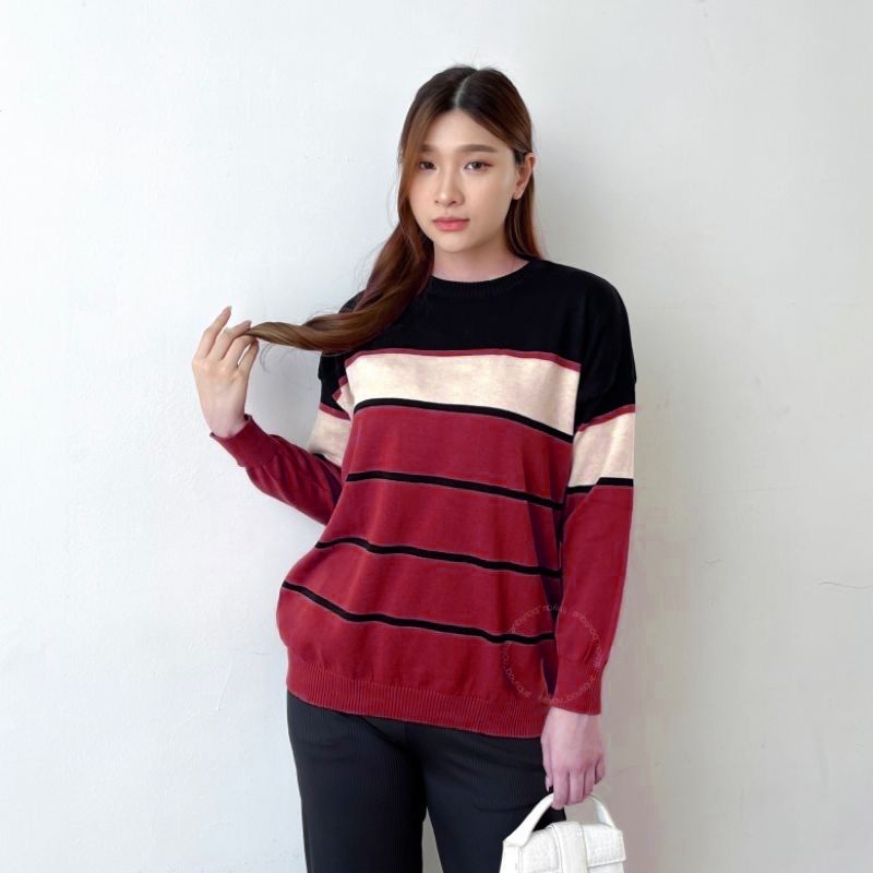 Lena Women's Top Lena Oversized Korean Sweater | Premium Knitted Women ...