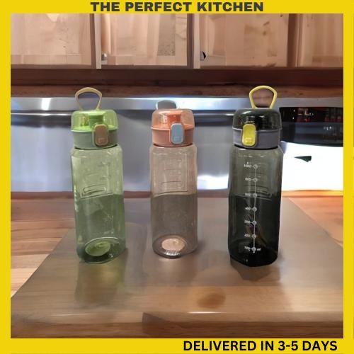 TPK Water Bottle 1L Click To Open With Carrying Handle School Office ...