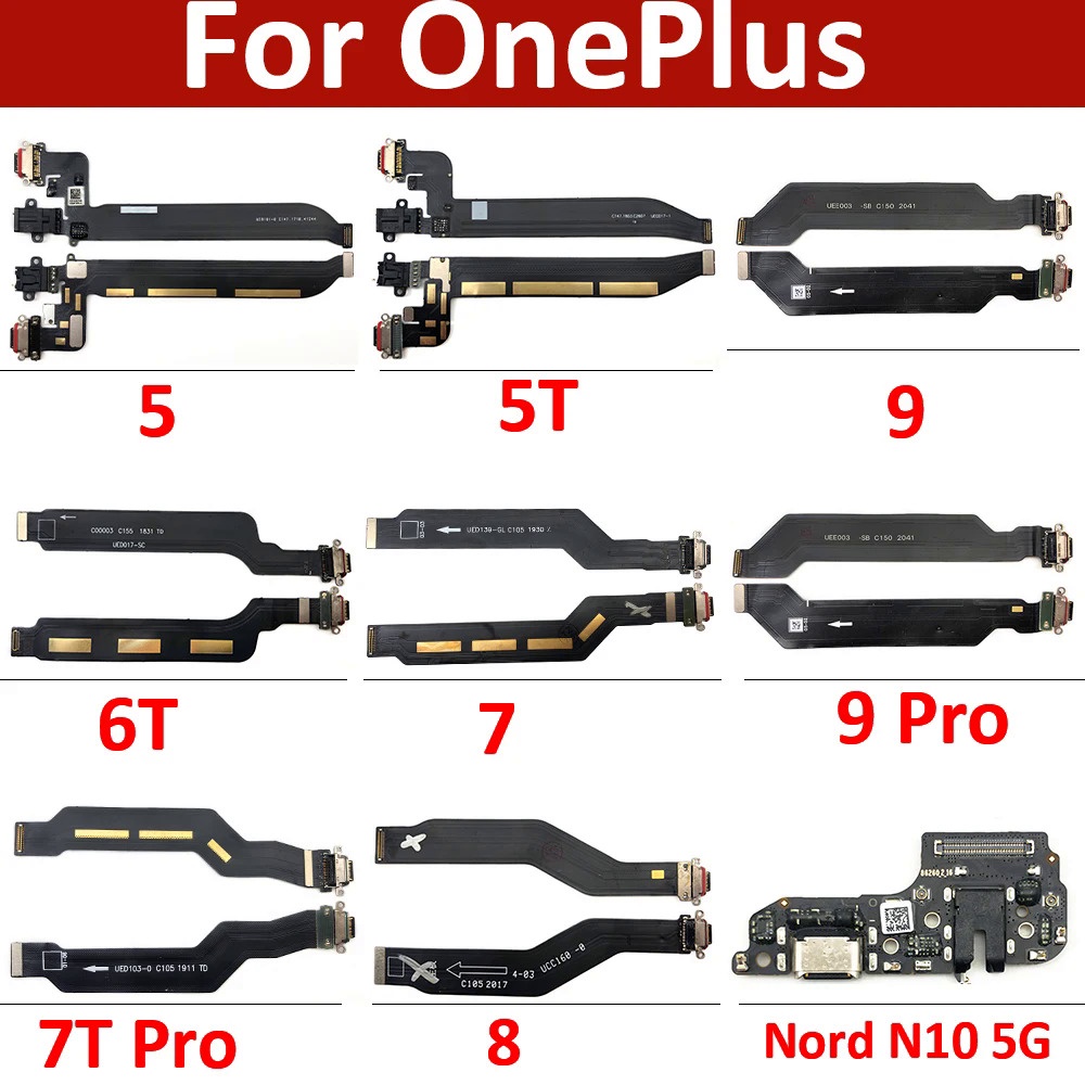 Original USB Charging Port Connector Board For Oneplus 5 5T 6 6T 7 7T 8 ...
