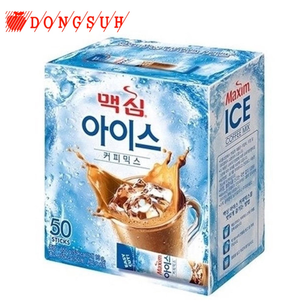 Dongsuh Maxim Ice Mix 50T Korean Instant Iced Coffee Stick Powder ...
