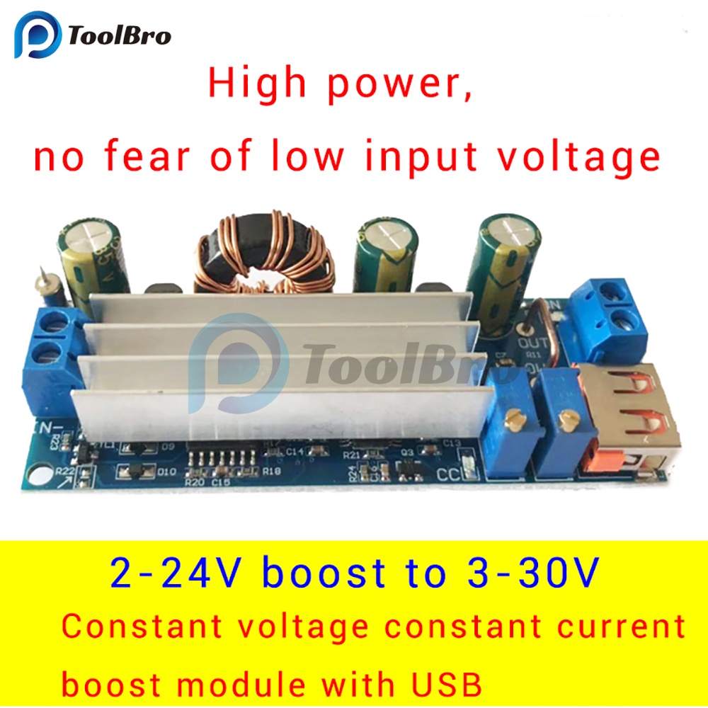 80W 4A DC-DC Step Up Boost Converter 2-24V to 3-30V CC CV Power Supply ...
