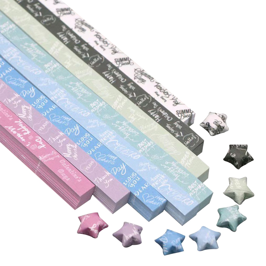 540 Sheets Colorful Origami Stars Paper Strips Lucky Star Origami ...
