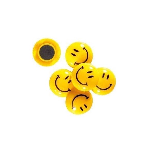 Kiara 5pcs Magnets Clamp Fridge Locker Wardrobe/Mini Smile Round ...