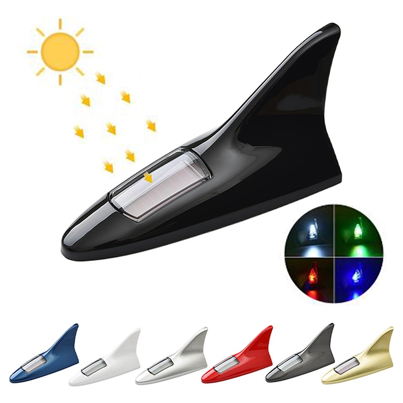 Allyn Car Shark Fin Warning Light Solar Decorative Light Solar Shark ...