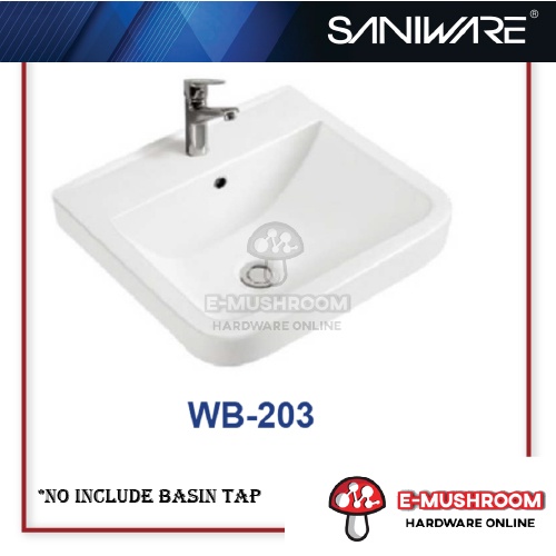 Saniware Wall Hung Basin WB-203 | Shopee Malaysia