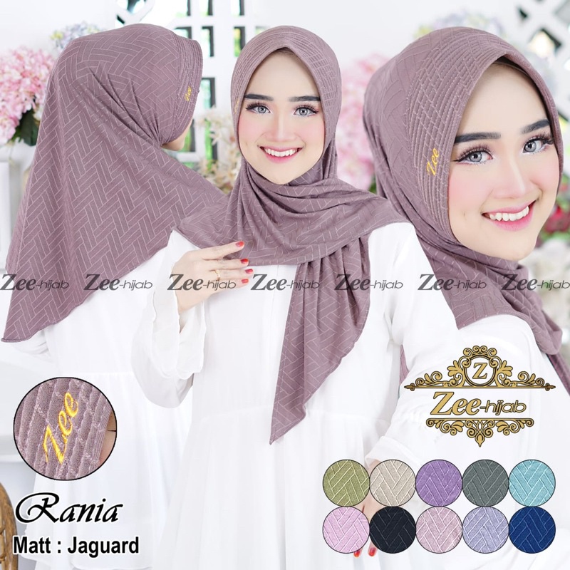 RANIA TRIANGLE ZEE MOTIF / TRIANGLE HIJAB / PASMINA HIJAB / INSTANT ...