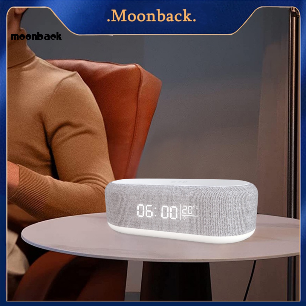 Moon Night Light Alarm Clock Gradual Wake-up Alarm Clock Wireless ...