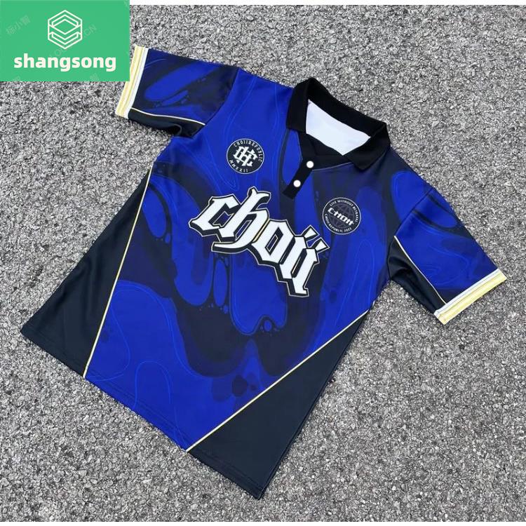 Choii Baju Retro Jersey Men Polo Shirt Premium Print Fashion Oversized ...