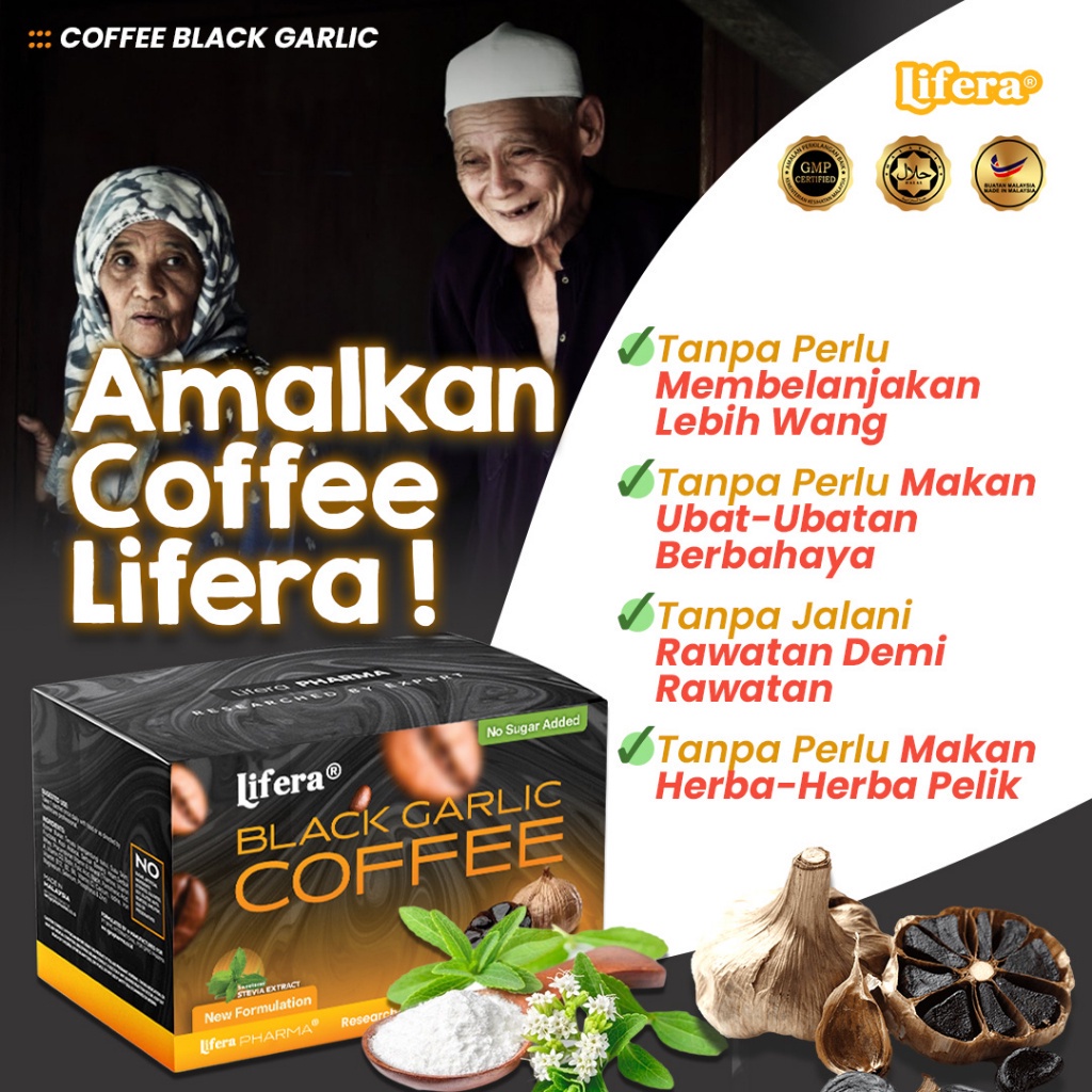 Kopi Black Garlic Lifera Solusi Penyakit 3 Serangkai Kencing Manis ...