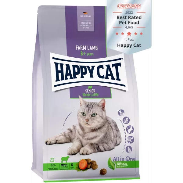 Happy Cat Senior Cat Food Farm Lamb (1.3kg/4kg) | Shopee Malaysia