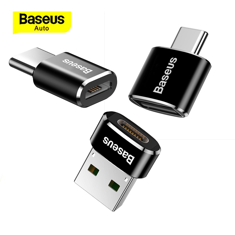 Baseus USB To Type C OTG Adapter USB USB-C Male To Micro USB Type-c ...