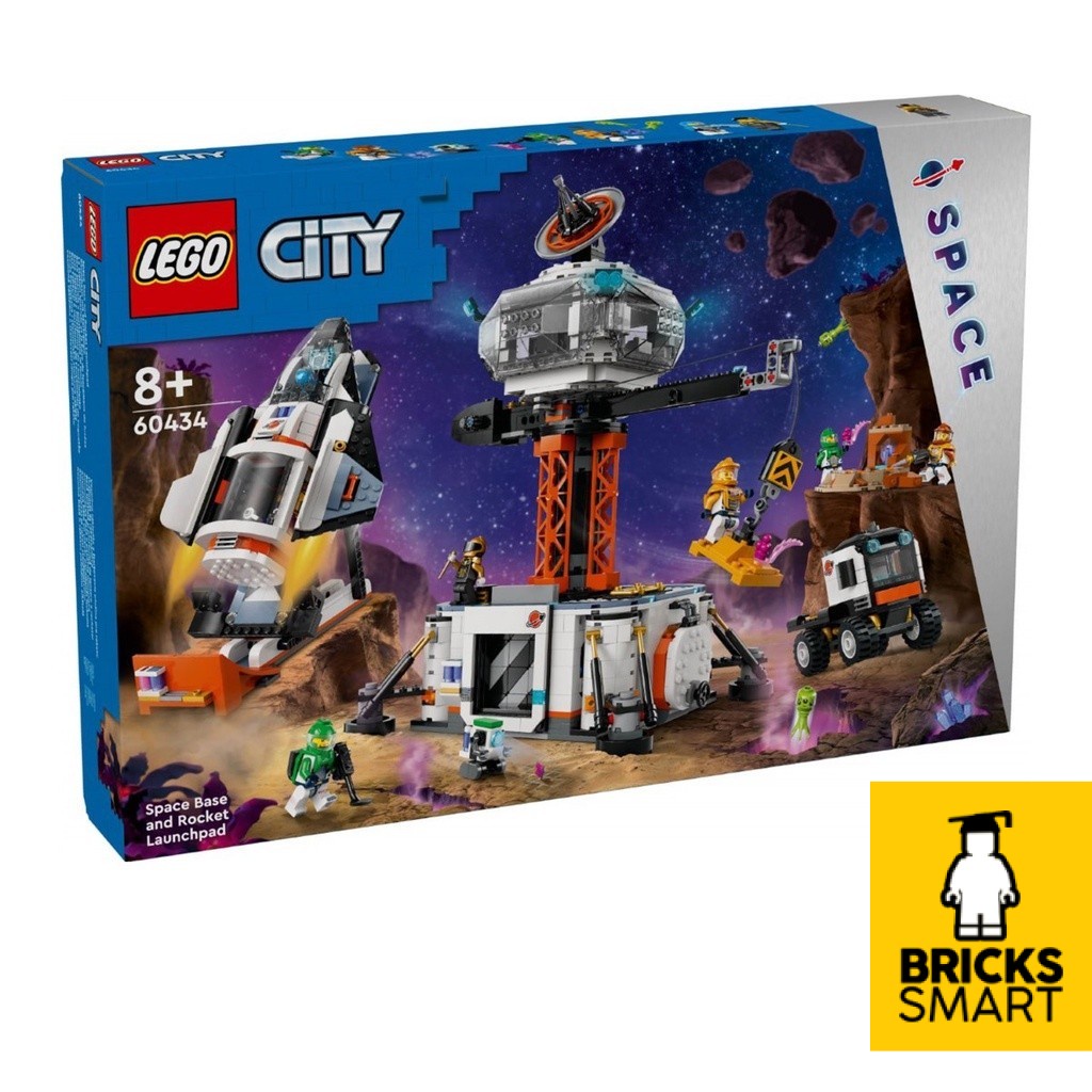 LEGO 60434 City Space Base and Rocket Launchpad Building Toy Set (1422 ...