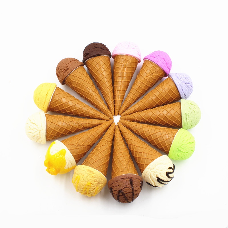 Fake Ice Cream Model Artificial PVC Ice Cream Cone Simulation Food for ...