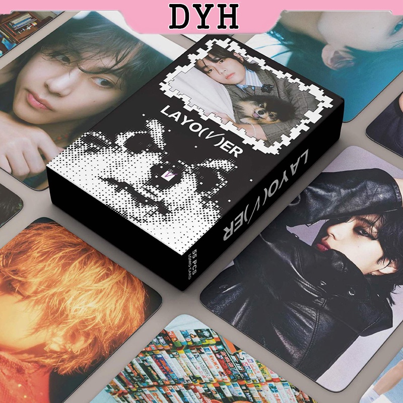 DYH 55pcs BT V Photocard LAYOVER Album KPOP LOMO Card Postcard | Shopee ...