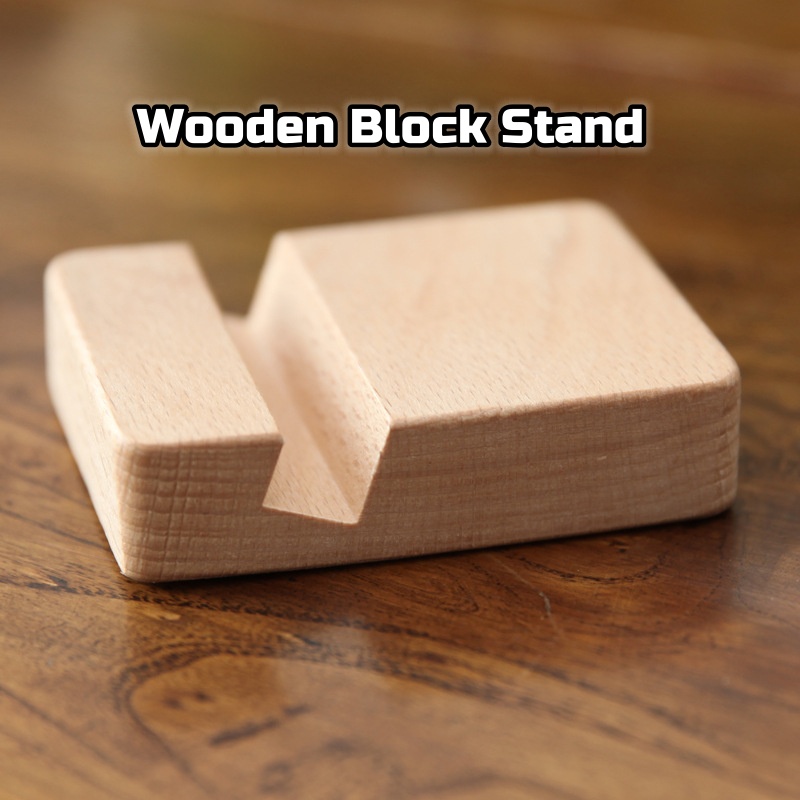 Wooden Block Stand for embroidery display/ Phone holder/ 2 ways wooden ...
