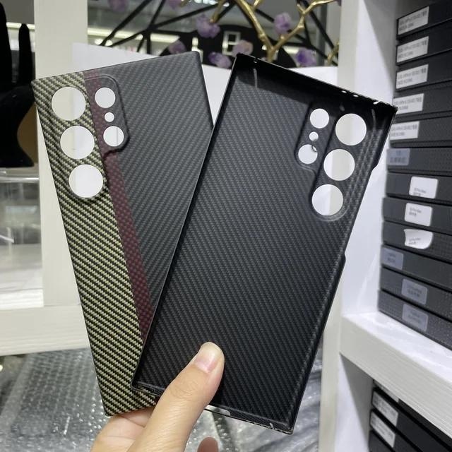 Original Carbon Fiber Case for Samsung Galaxy S24 Ultra Anti-fall Aramid Fiber S24 Ultra Case ...