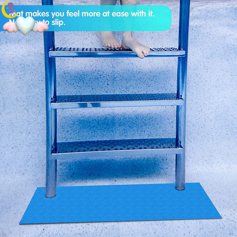 Pool Ladder Mats - Large Pool Step Mats with Non-Slip Texture ...