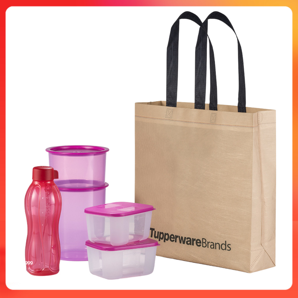 Tupperware Signature On The Go Set Executive Eco Bottle 750ml Red Botol ...