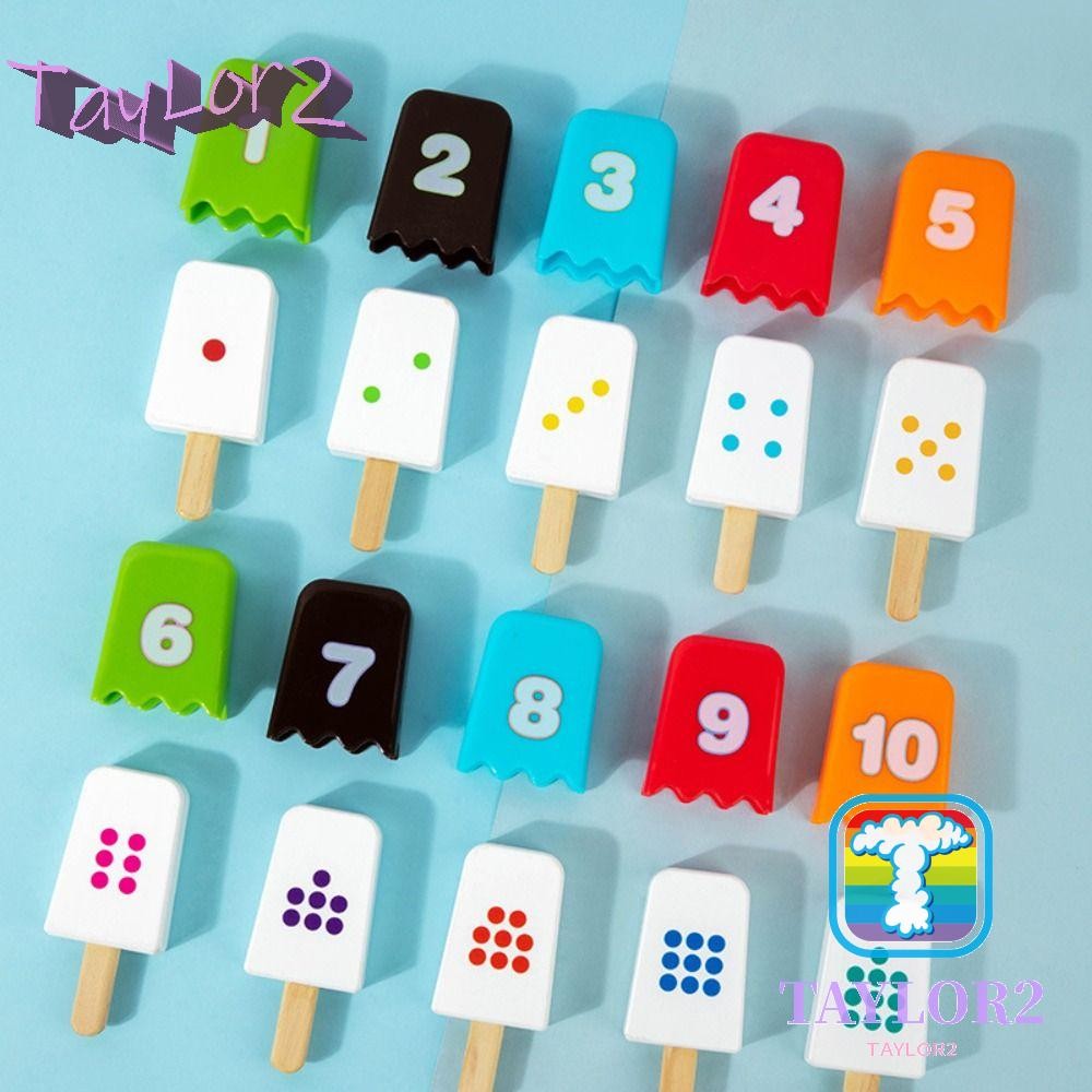 ATAYLOR Digital Ice Cream Montessori Toy, Color Cognitive Training ...