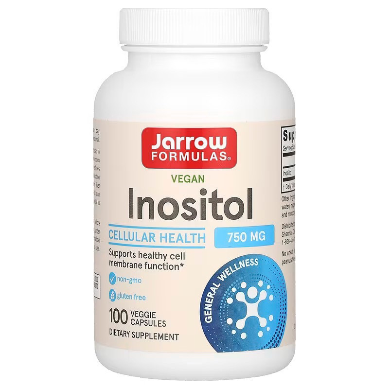 Jarrow Formulas, Vegan Inositol, 750 mg, 100 Veggie Capsules | Shopee ...