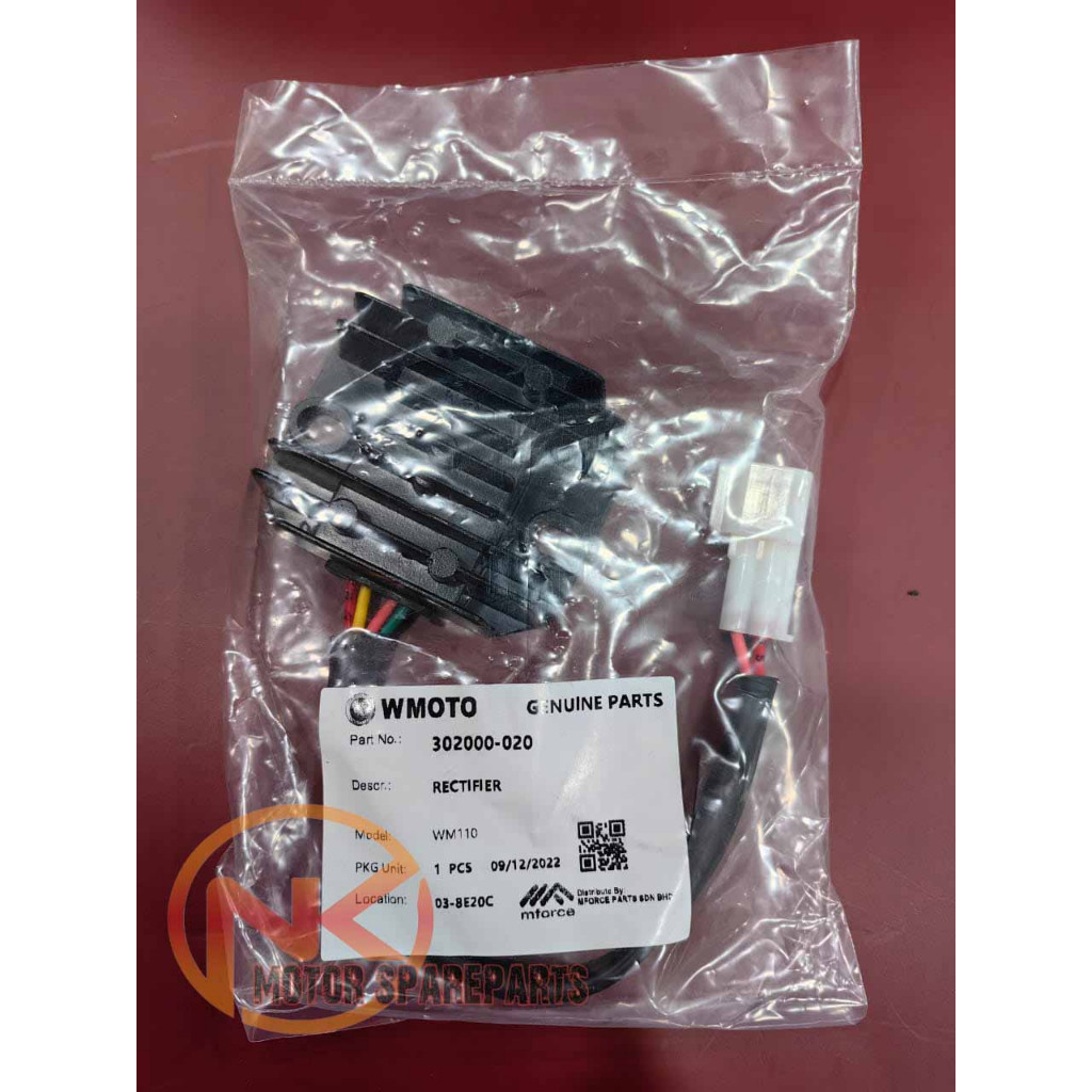 100% ORIGINAL WMOTO WM110 RECTIFIER ASSY 0 302000-020 KATAU KATAB ...
