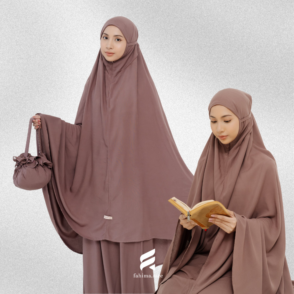 Fahima - Kameela Prayer Set (Premium Silk Rayon Mukena) | Shopee Malaysia