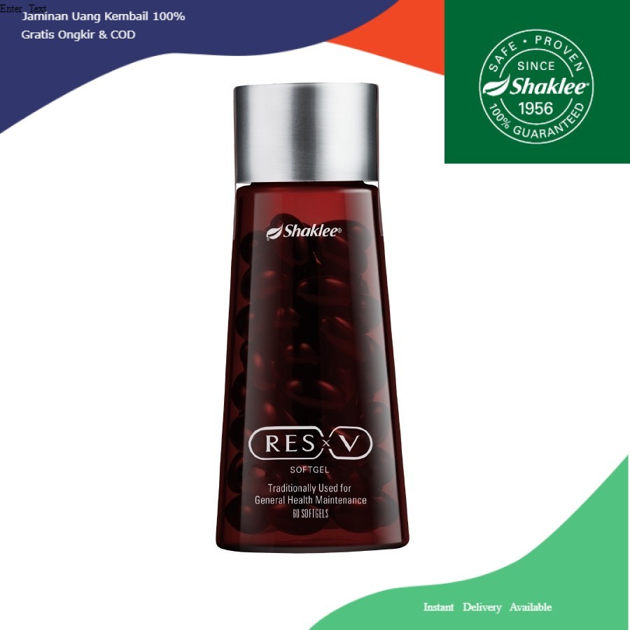 Original Shaklee ResV Res V Premium POLYPHENOLS 60 Softgel | Shopee ...