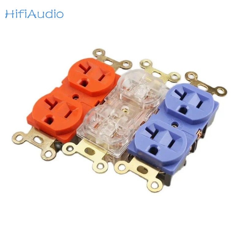 HifiAudio US Dual Mains 20A AC Power Connector US Wall Plate Power ...